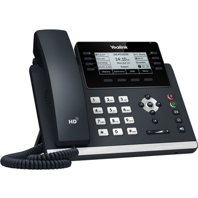 Yealink SIP-T42U - VoIP phone with caller ID - 5-way call capability