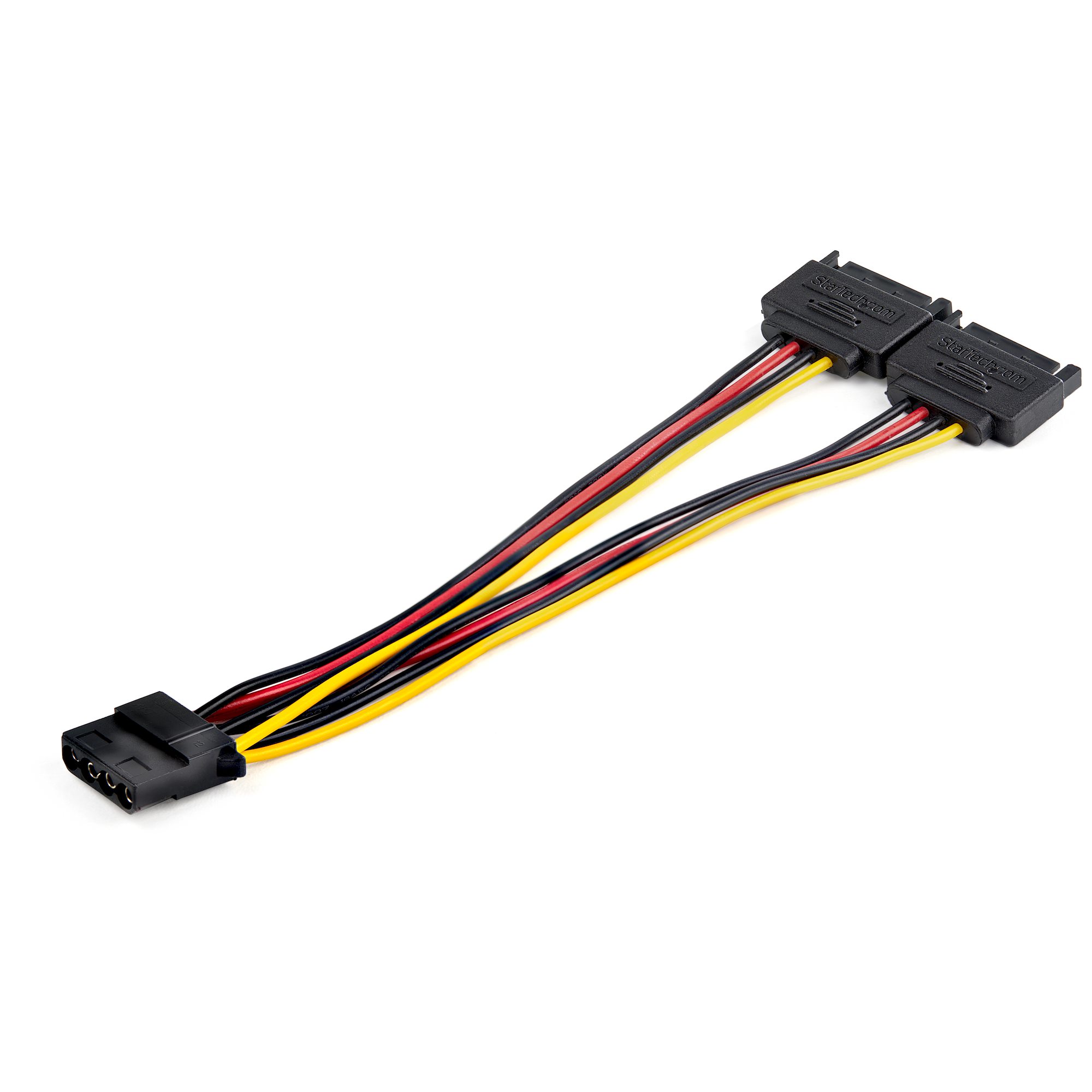 StarTech.com Dual SATA to LP4 Power Doubler Cable Adapter – SATA/4-Pin ...