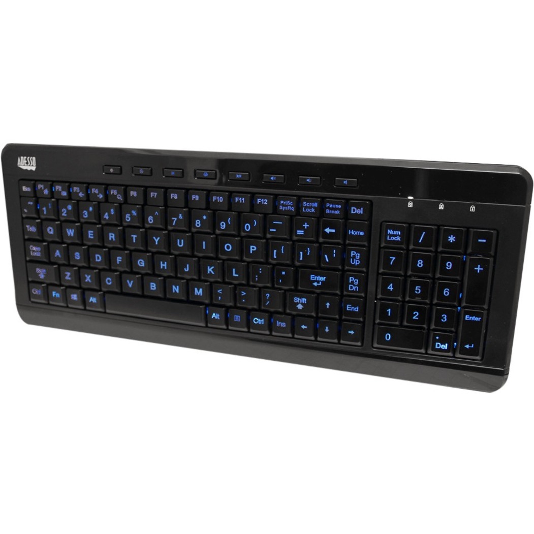 Adesso SlimTouch 120 - keyboard - black