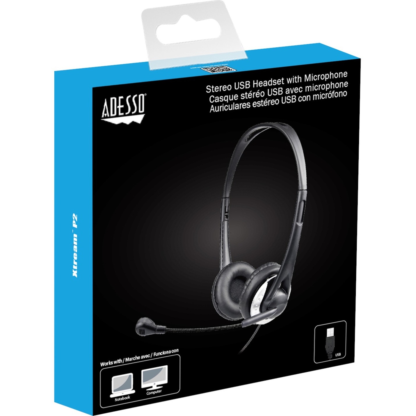 Adesso Xtream P2 - headset