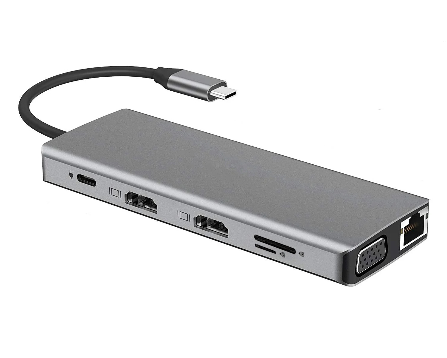 Multi-Function Notebook Docking Station (USB Type C 12-in-1 Hub)
