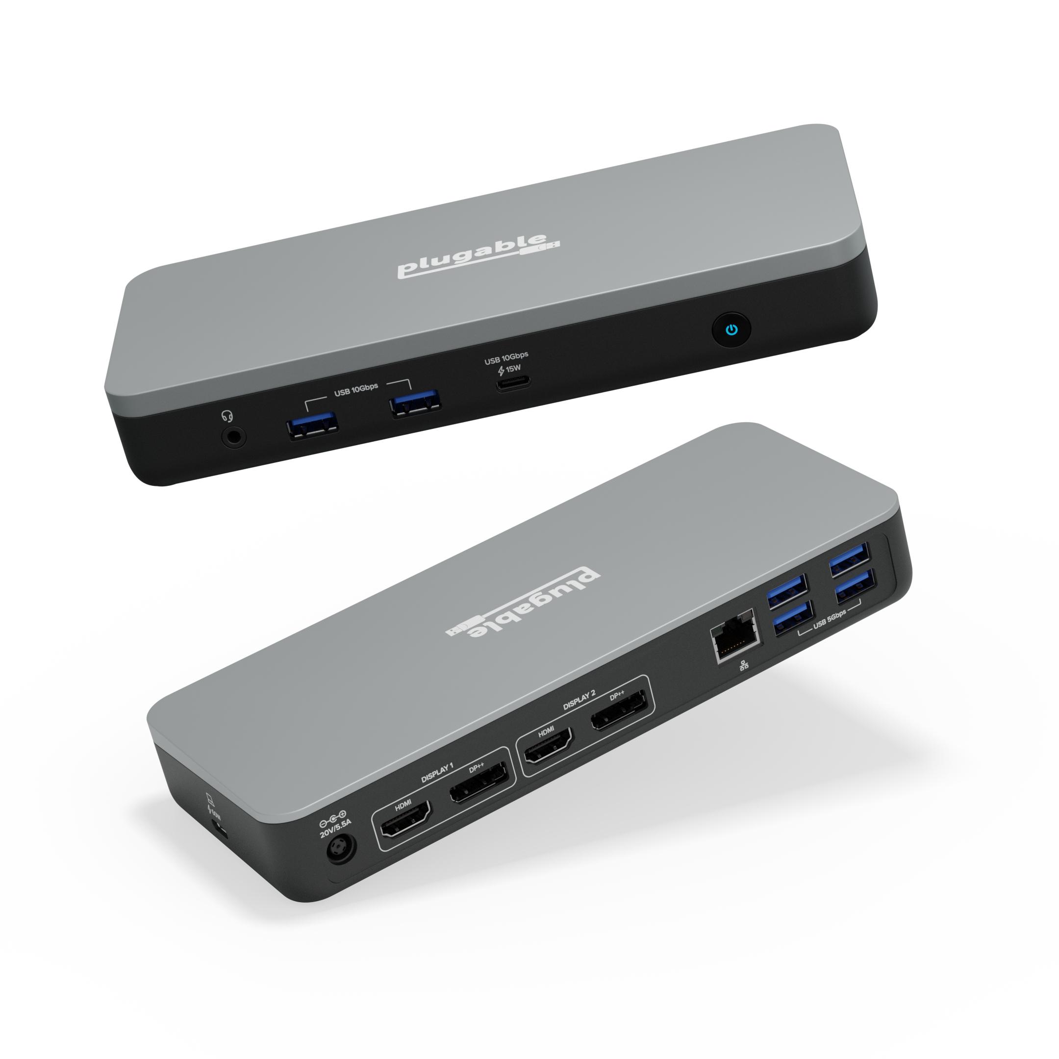Plugable Dual 4K USBC Docking Station, Works with Chromebook Certified ...