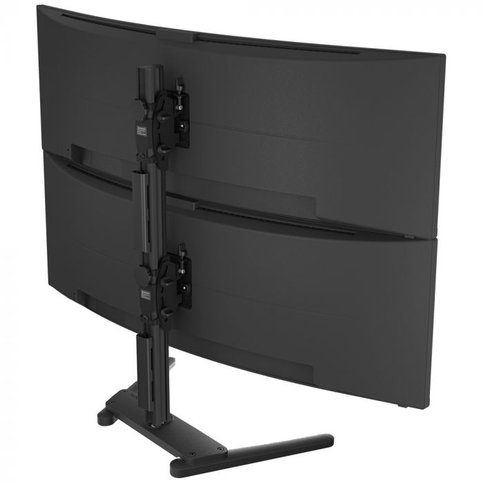 Freestanding HD Dual Vert Black Mount Solution