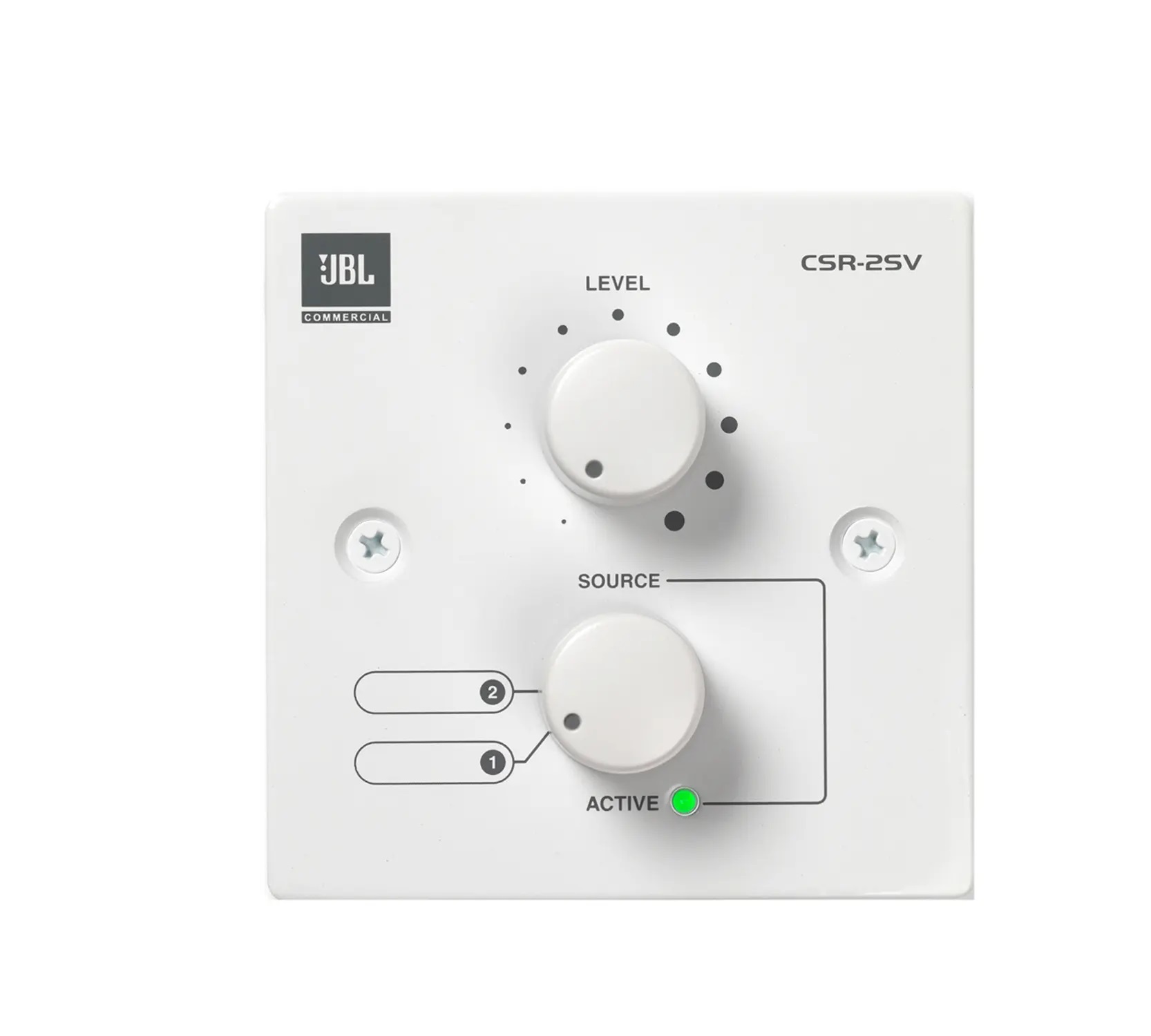 JBL Commercial CSR Series Portable Audio Remote Control Volume WHT US Model