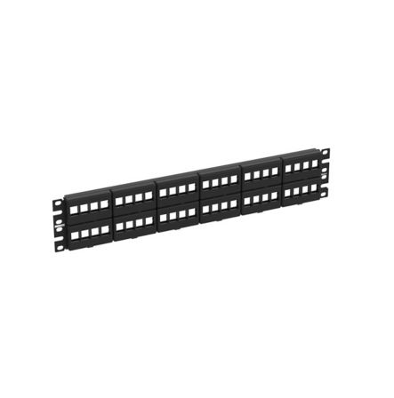 Panduit NetKey Modular Faceplate Patch Panel - patch panel - 2U - 19"