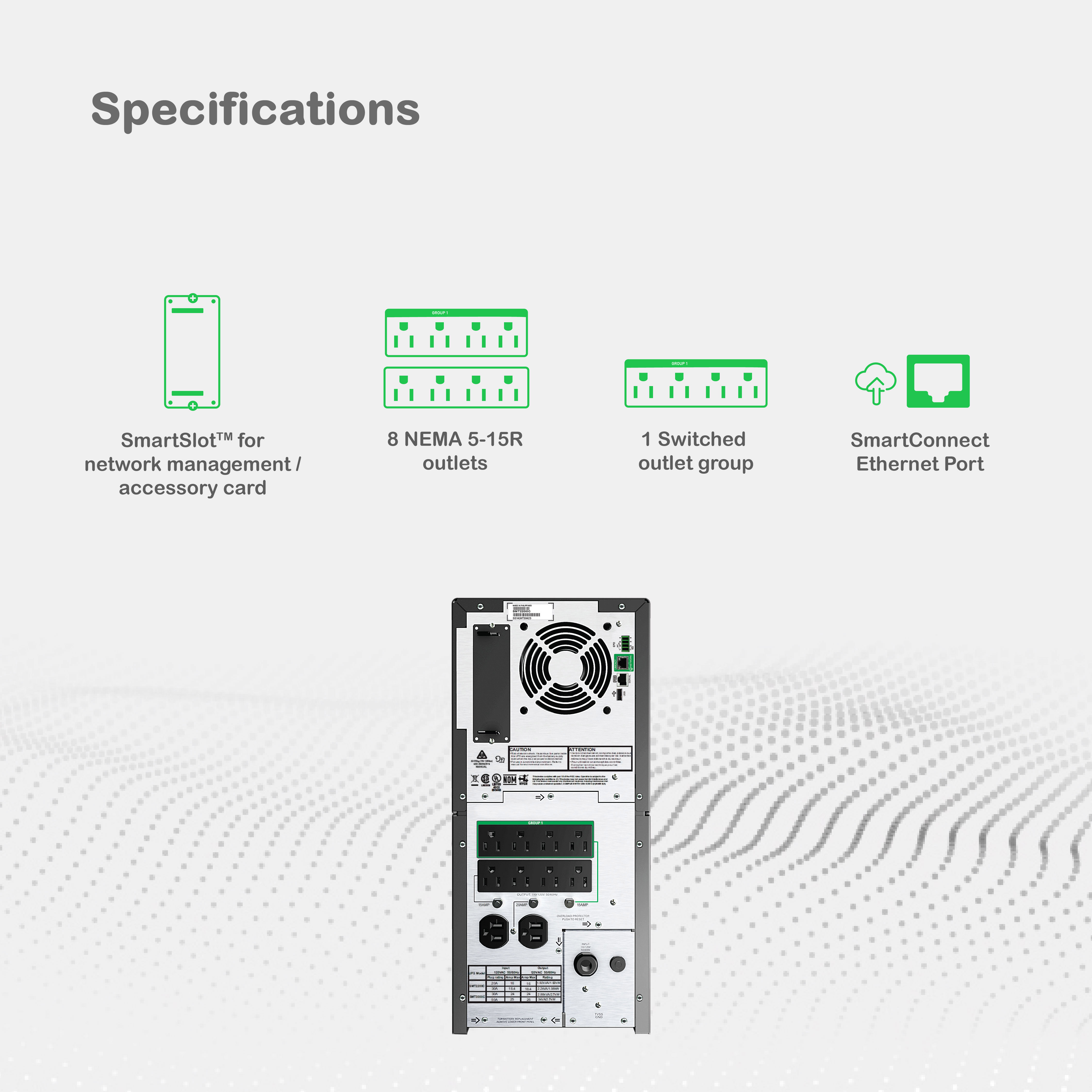 APC Smart-UPS SMT2200C - UPS - 1.98 kW - 2200 VA - with APC SmartConnect