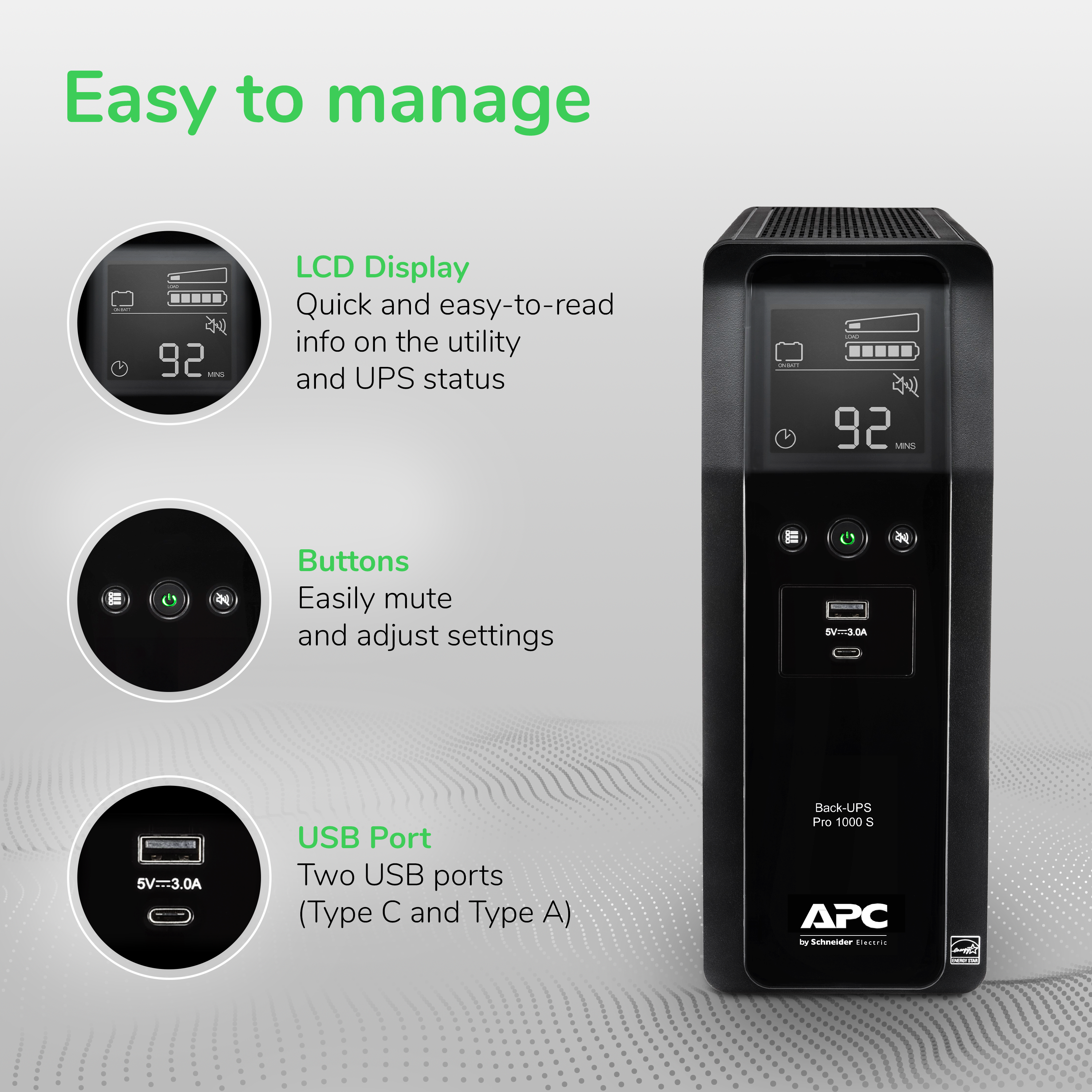 APC Back-UPS Pro BR - UPS - 600 Watt - 1000 VA