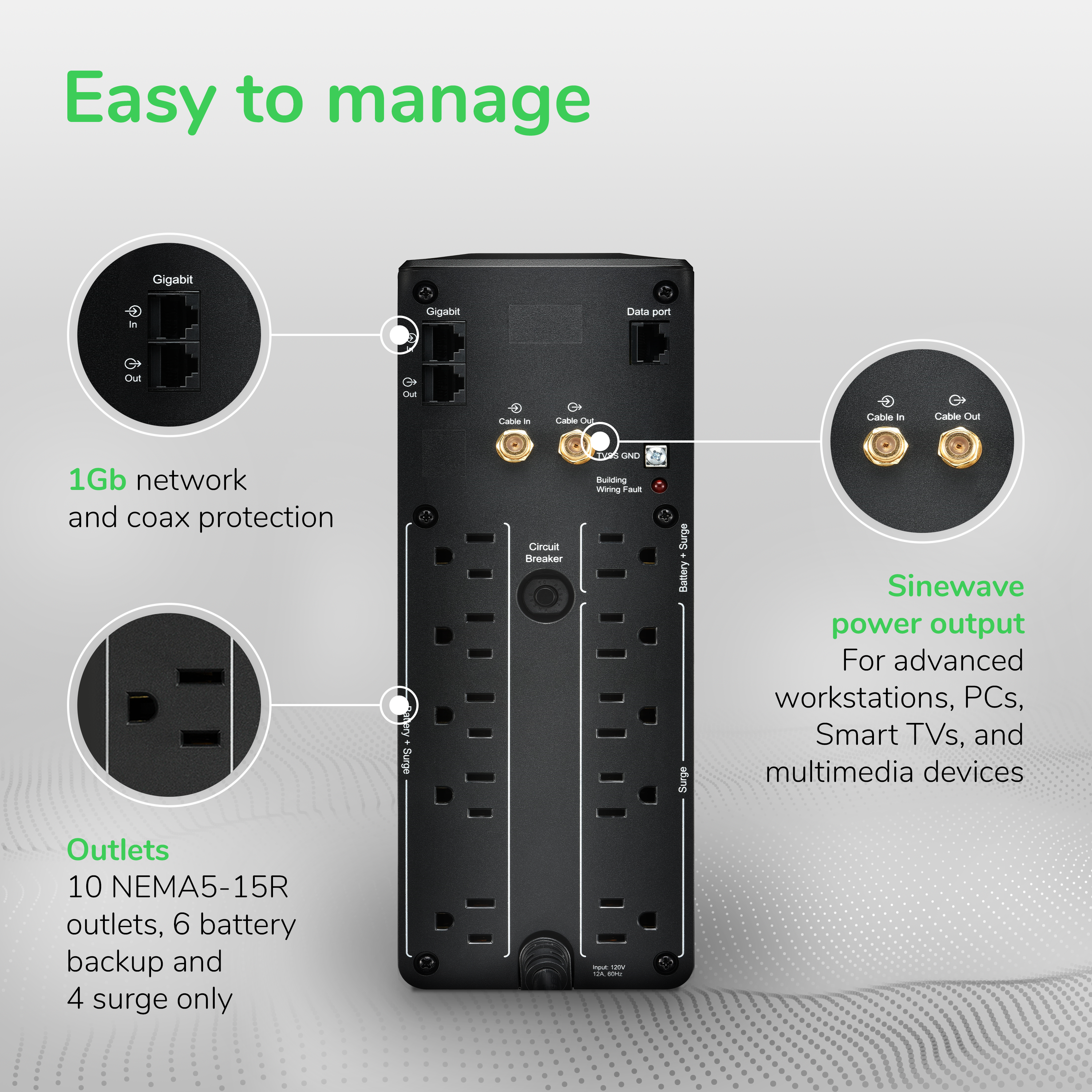 APC Back-UPS Pro BR - UPS - 600 Watt - 1000 VA