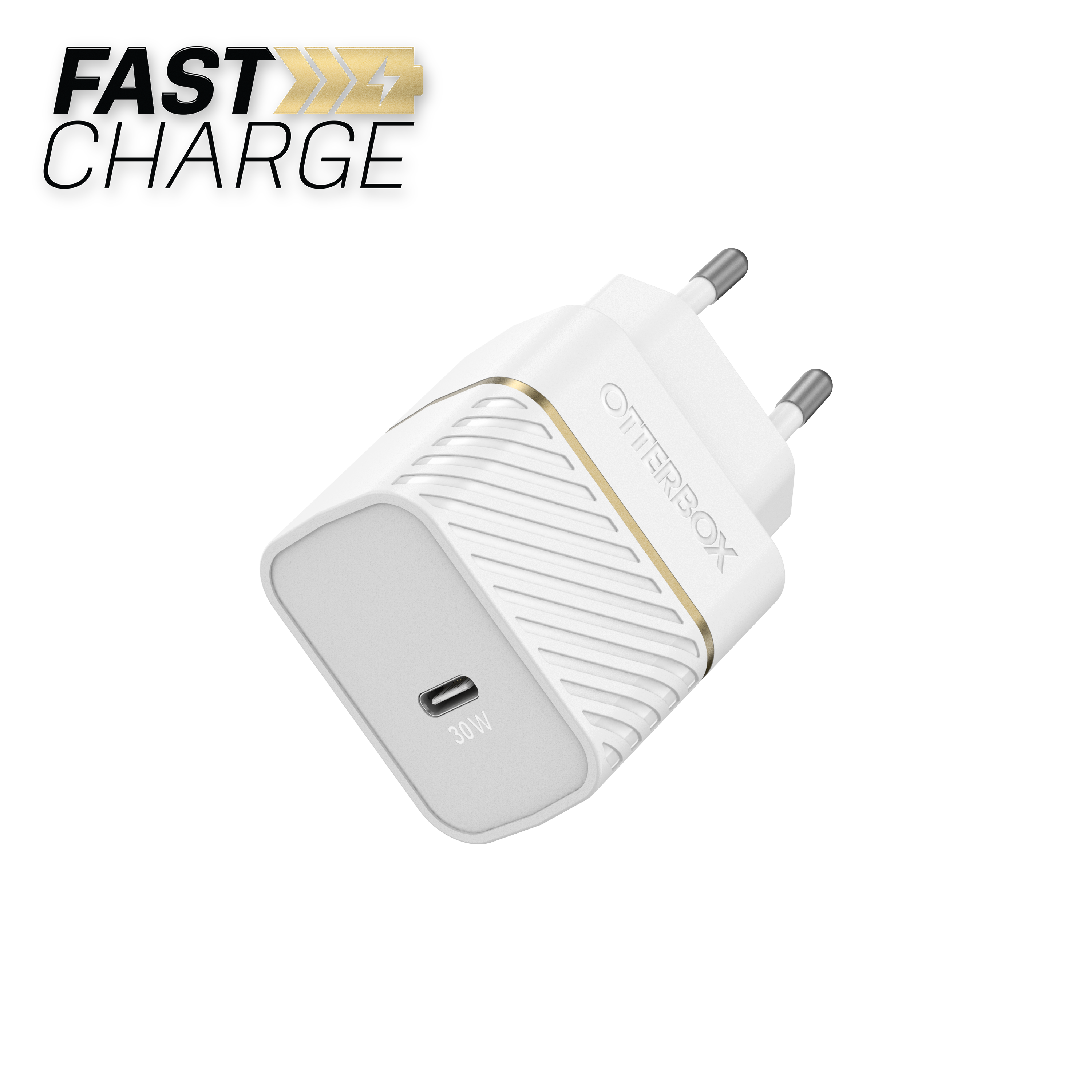 OtterBox - Wall Charger - 30 Watts - USB-C Power Delivery - Cloud Dust