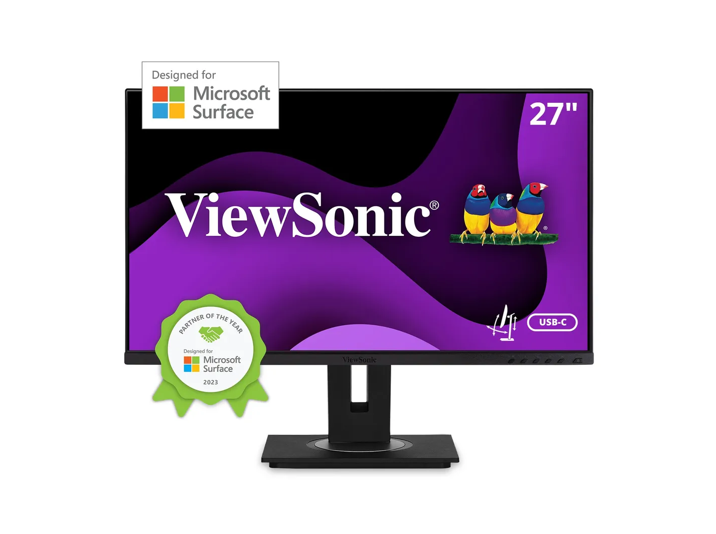 ViewSonic 27" IPS Monitor - 1920 x 1080 - 27" - USB-C