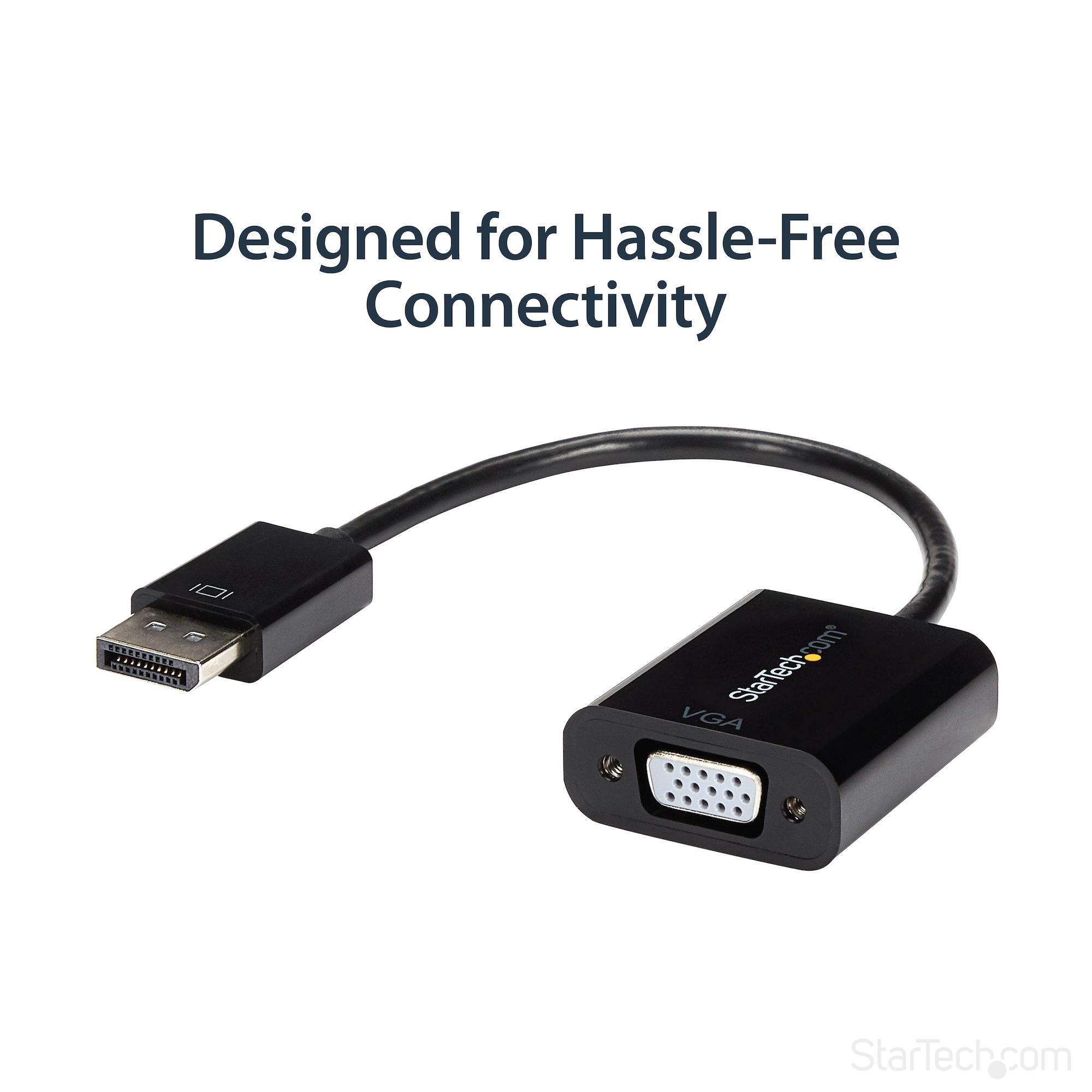 StarTech.com DisplayPort to VGA Adapter - Active DP to VGA Converter ...