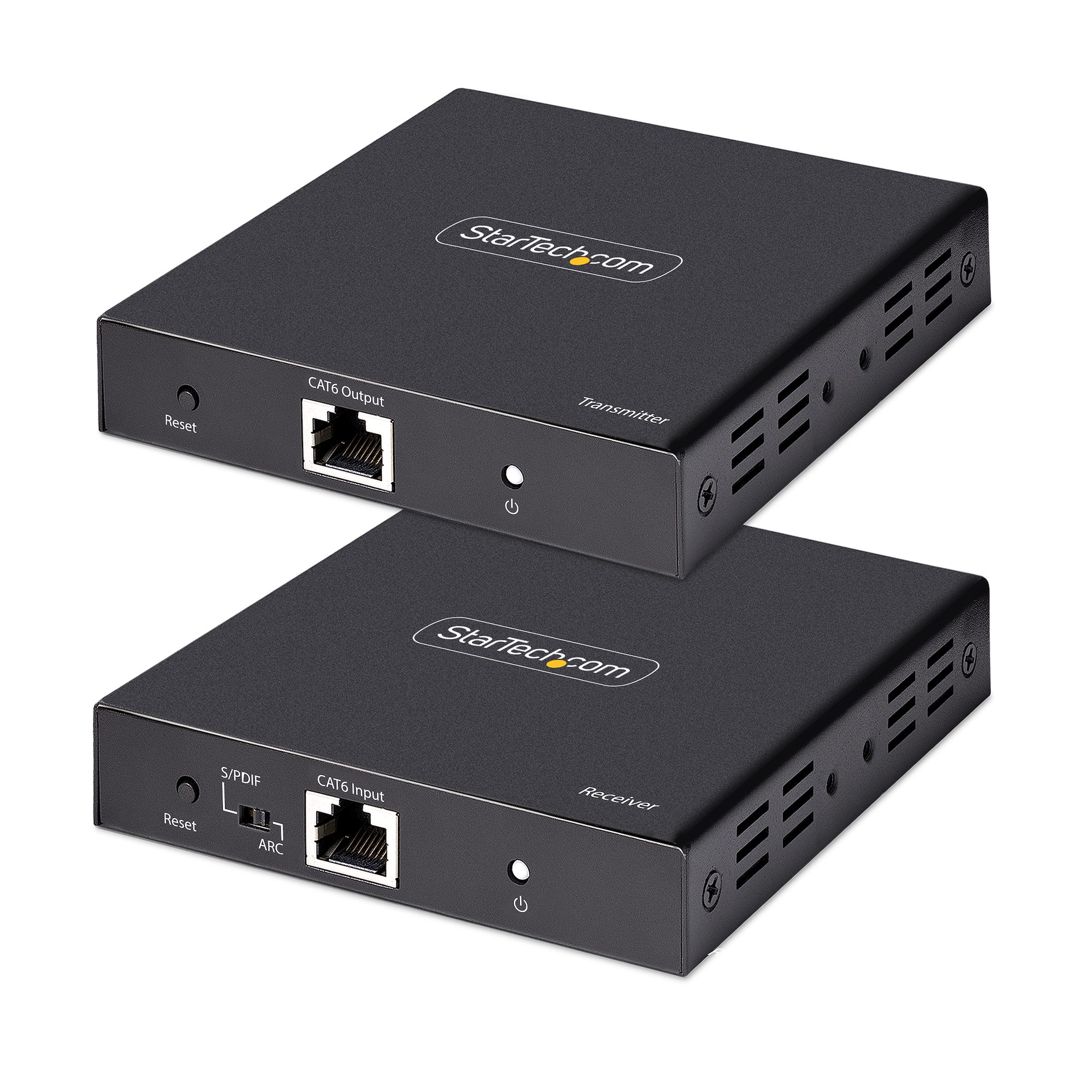 StarTech.com 4K HDMI Extender Over CAT5/CAT6 Cable, 4K 60Hz Video, HDMI Over Ethernet Cable (230ft)