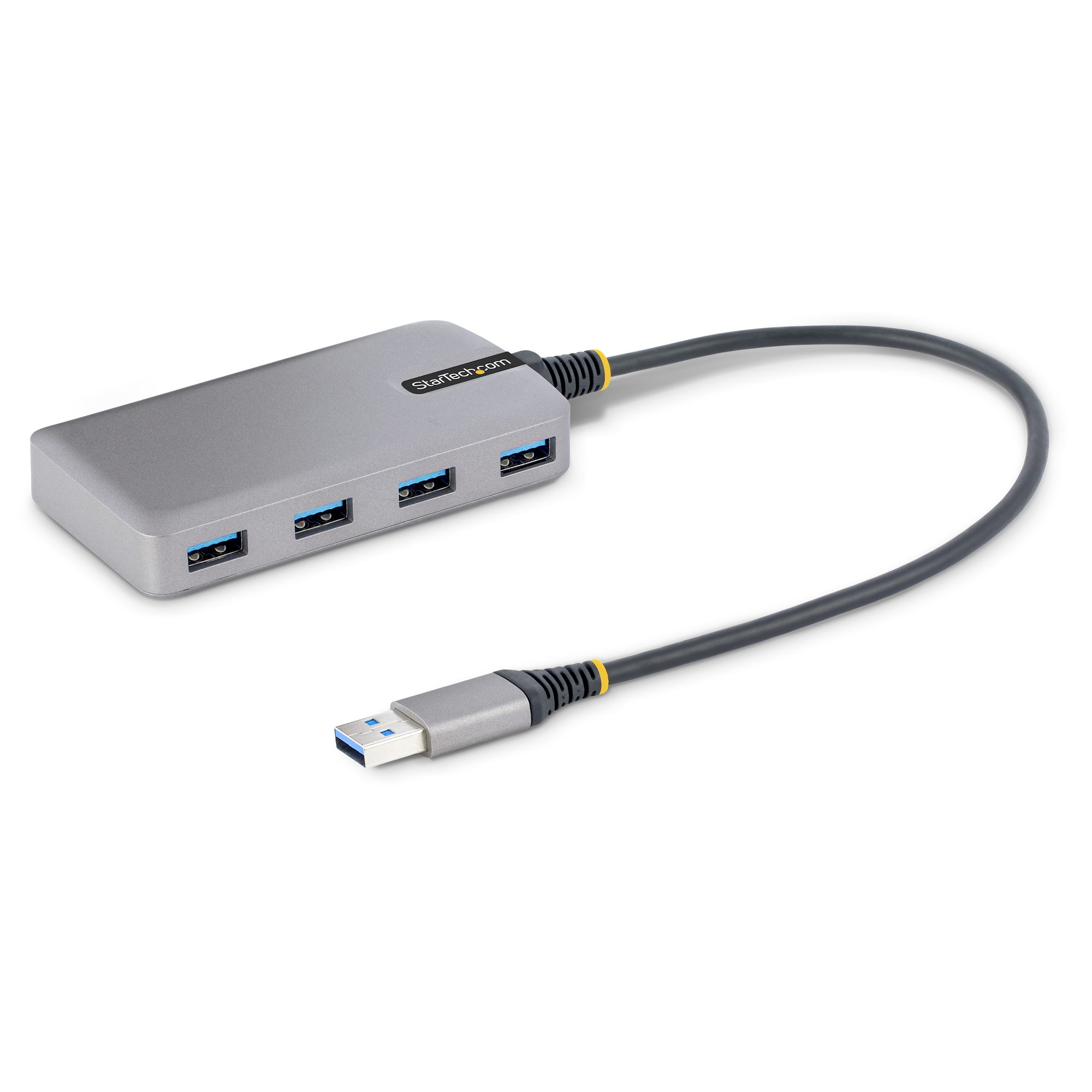 StarTech.com 4-Port USB Hub, 5Gbps, Bus Powered, Optional Auxiliary Power, Laptop USB Hub, A to 4xA