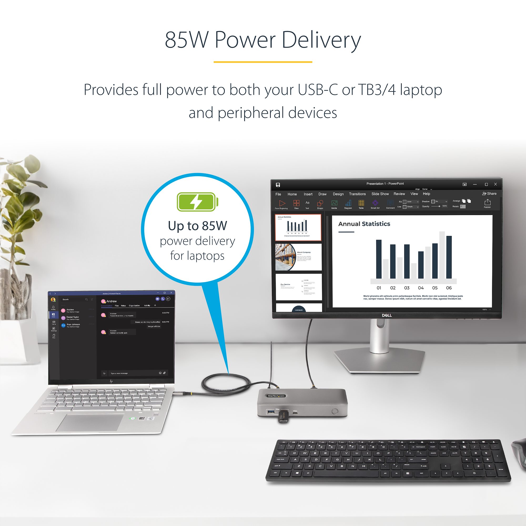 StarTech.com Dual Monitor USB-C Docking Station - DisplayPort & HDMI ...