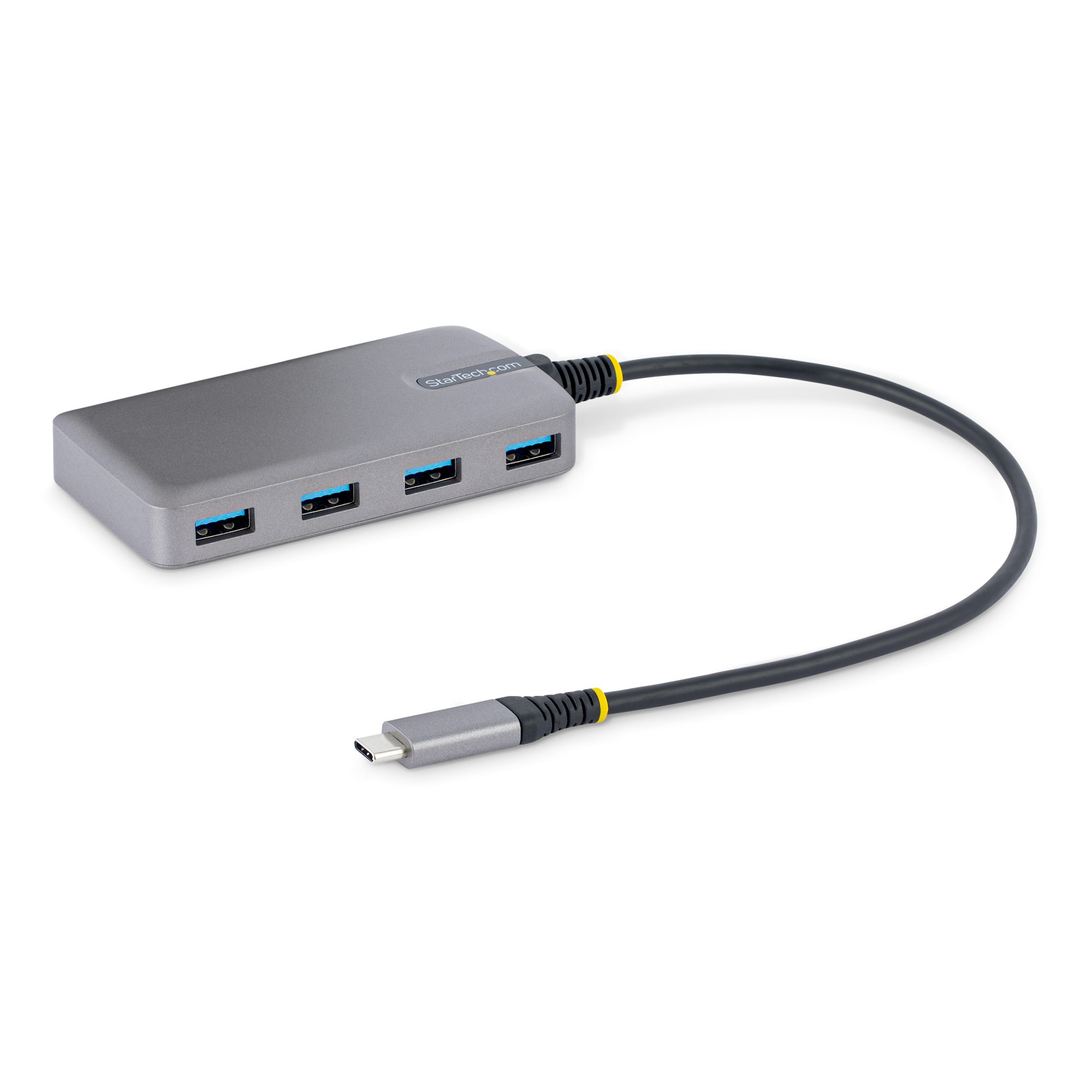 StarTech.com 4-Port USB-C Hub, 5Gbps, Bus Powered, Optional Auxiliary ...