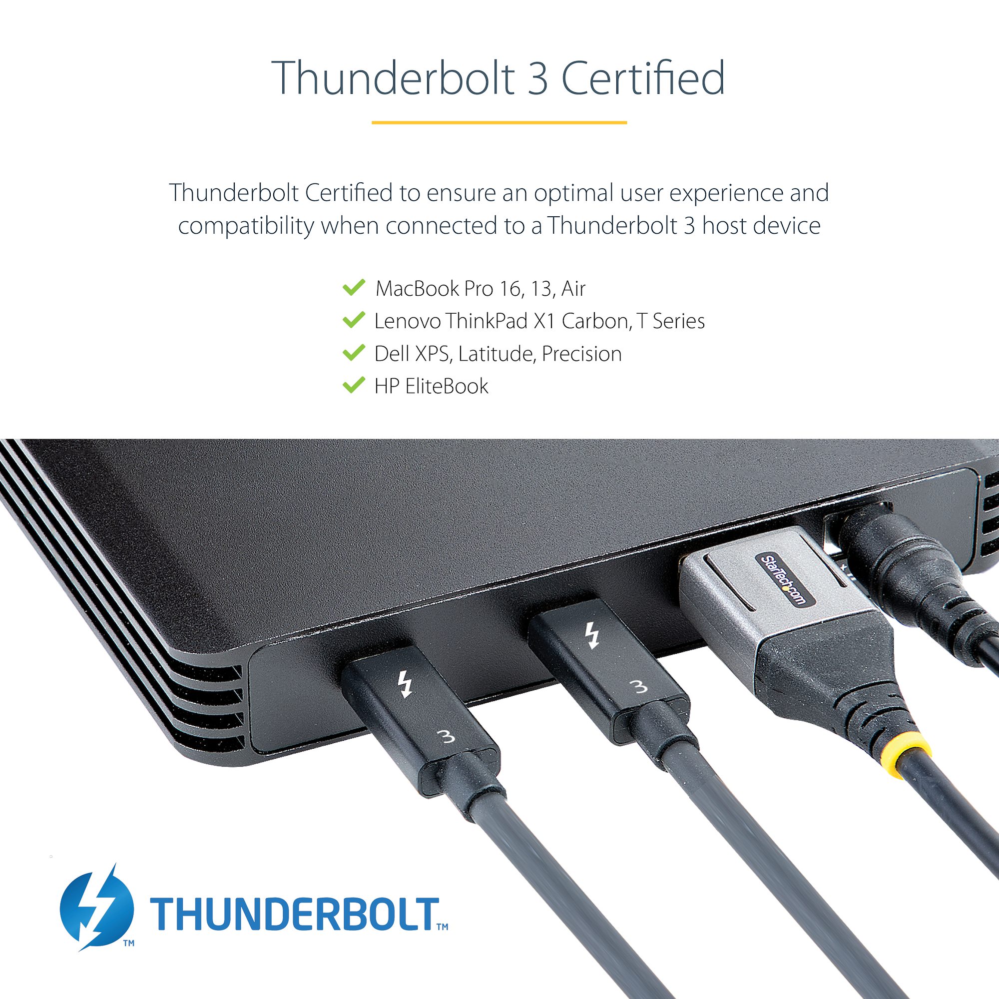 StarTech.com 4 Bay Thunderbolt 3 to M.2 NVMe Enclosure - 1x DP & 2x TB3 ...