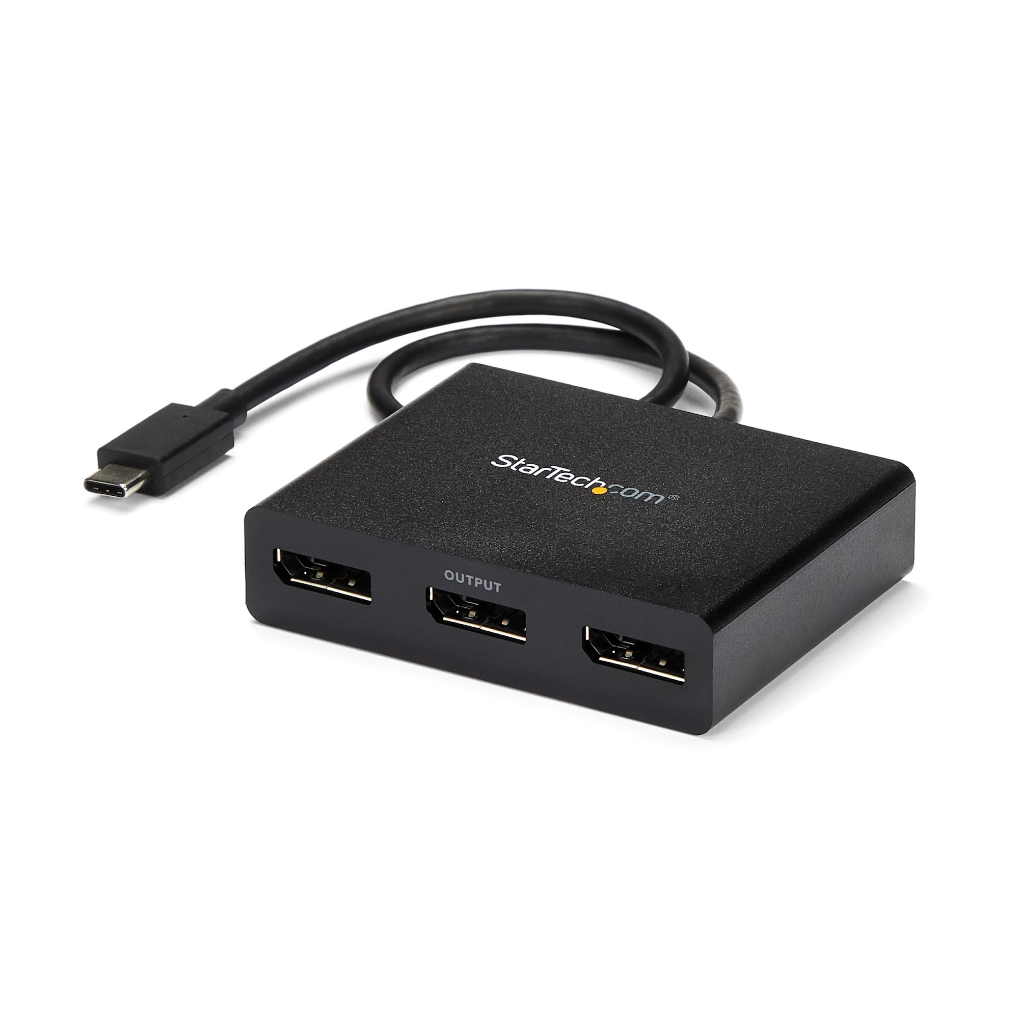 StarTech.com 3-Port USB-C Multi-Monitor Adapter, Type-C DisplayPort MST ...