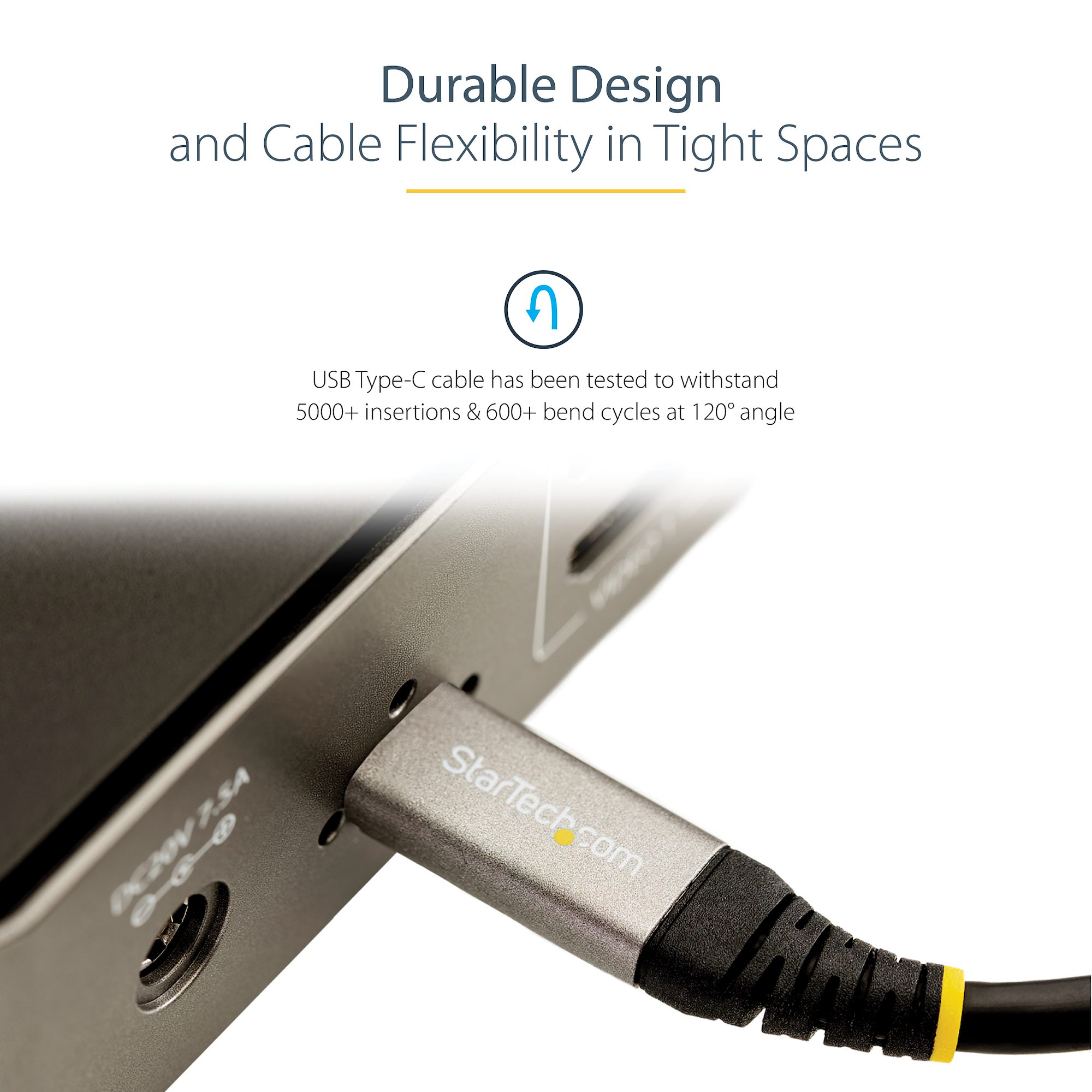 StarTech.com 3.3ft (1m) USB-C Cable - USB 10Gbps - 100W (5A) PD - 8K ...