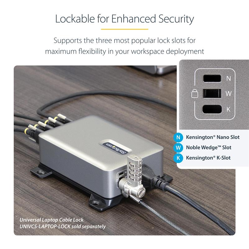 StarTech.com 4-Port USB-C Charger - 240W Total - Single Port 140W EPR ...