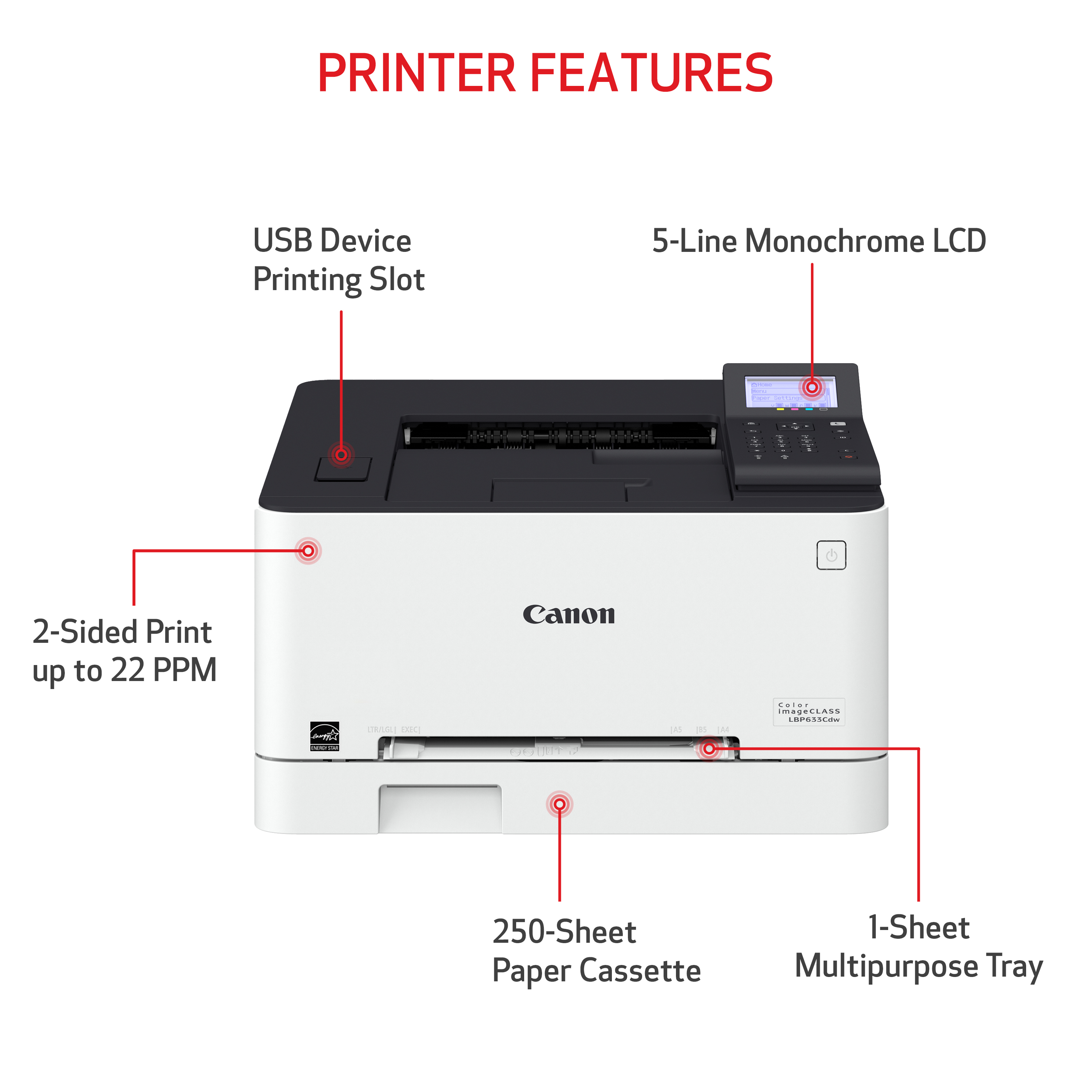 Canon imageCLASS LBP633Cdw - printer - color - laser