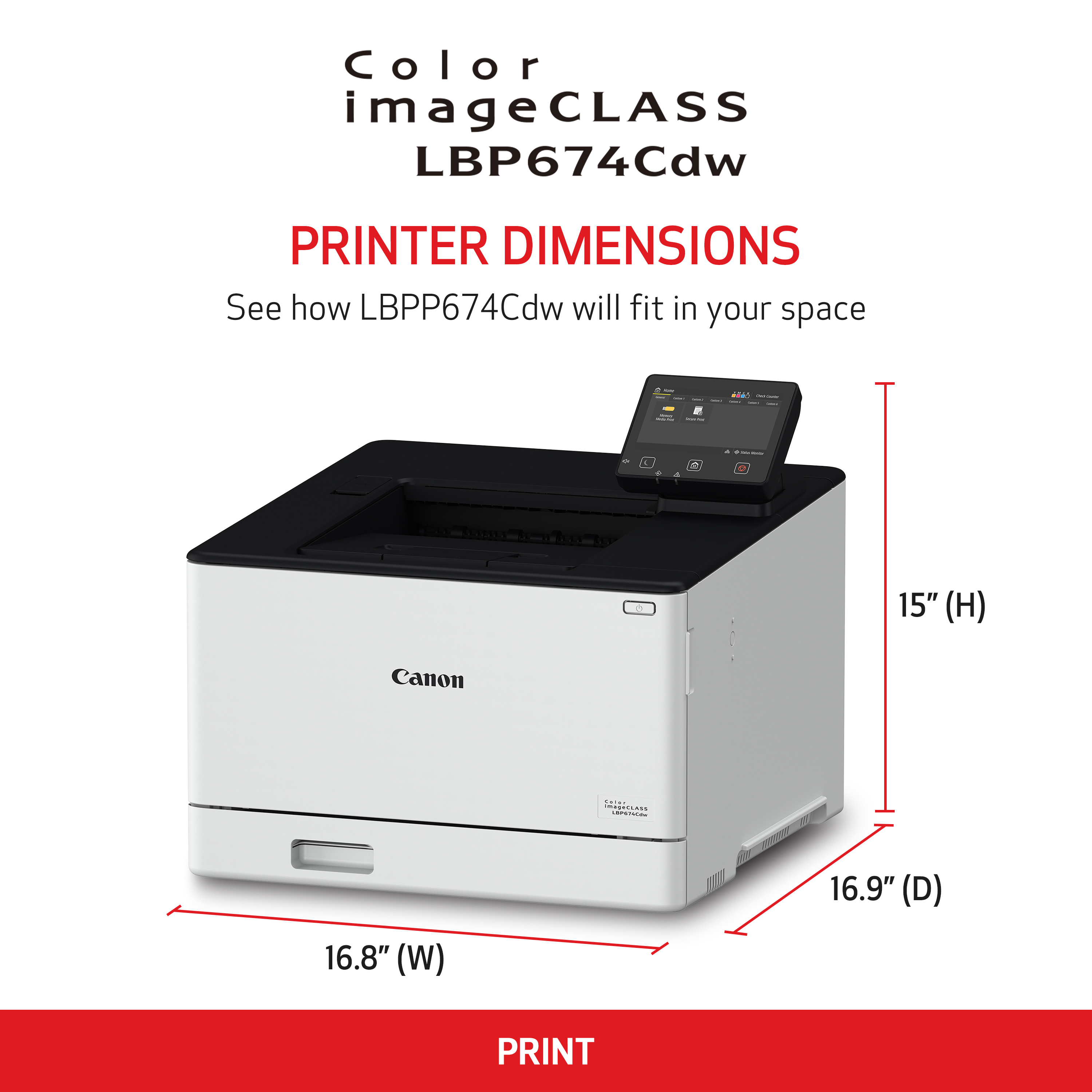 Canon imageCLASS LBP674Cdw - printer - color - laser