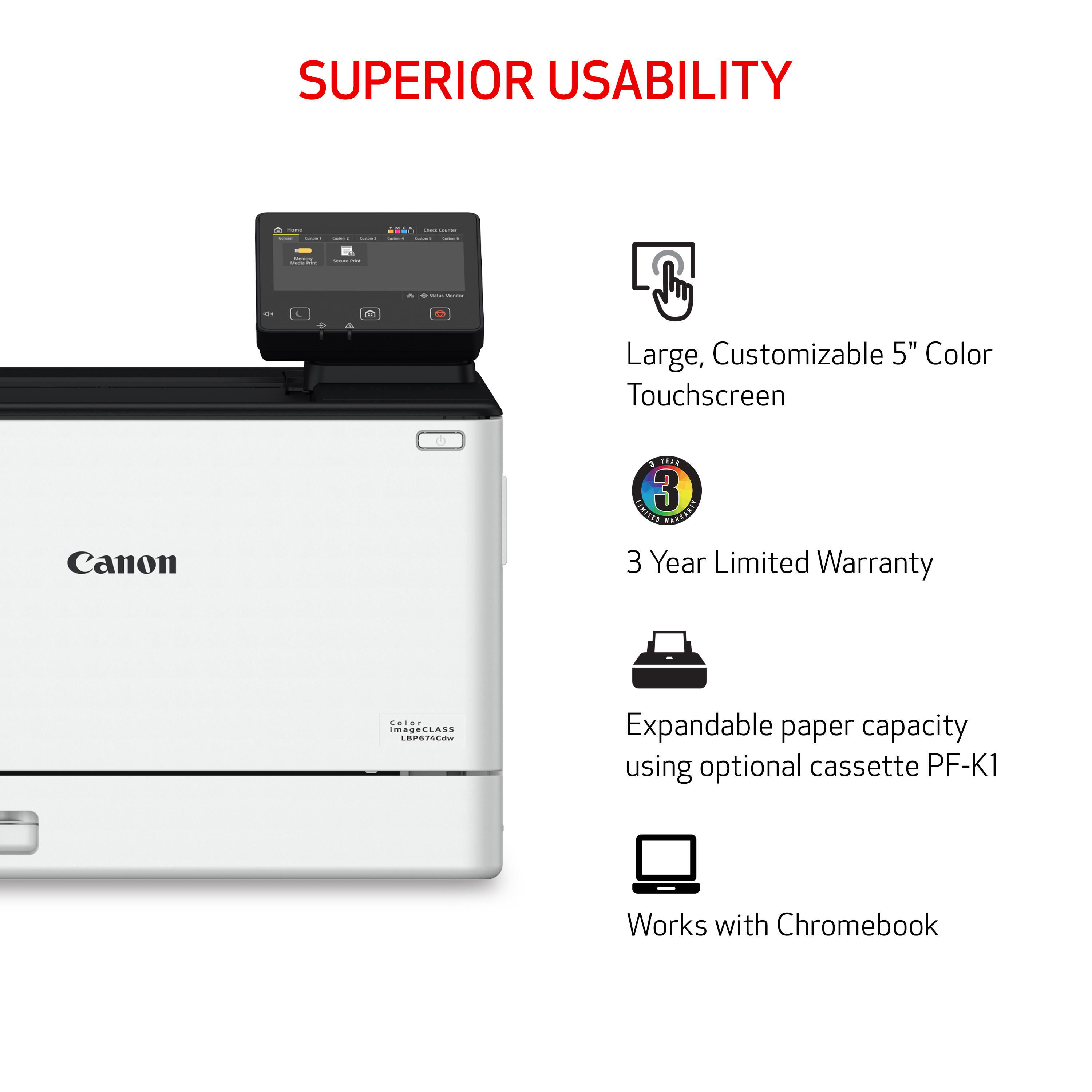 Canon imageCLASS LBP674Cdw - printer - color - laser