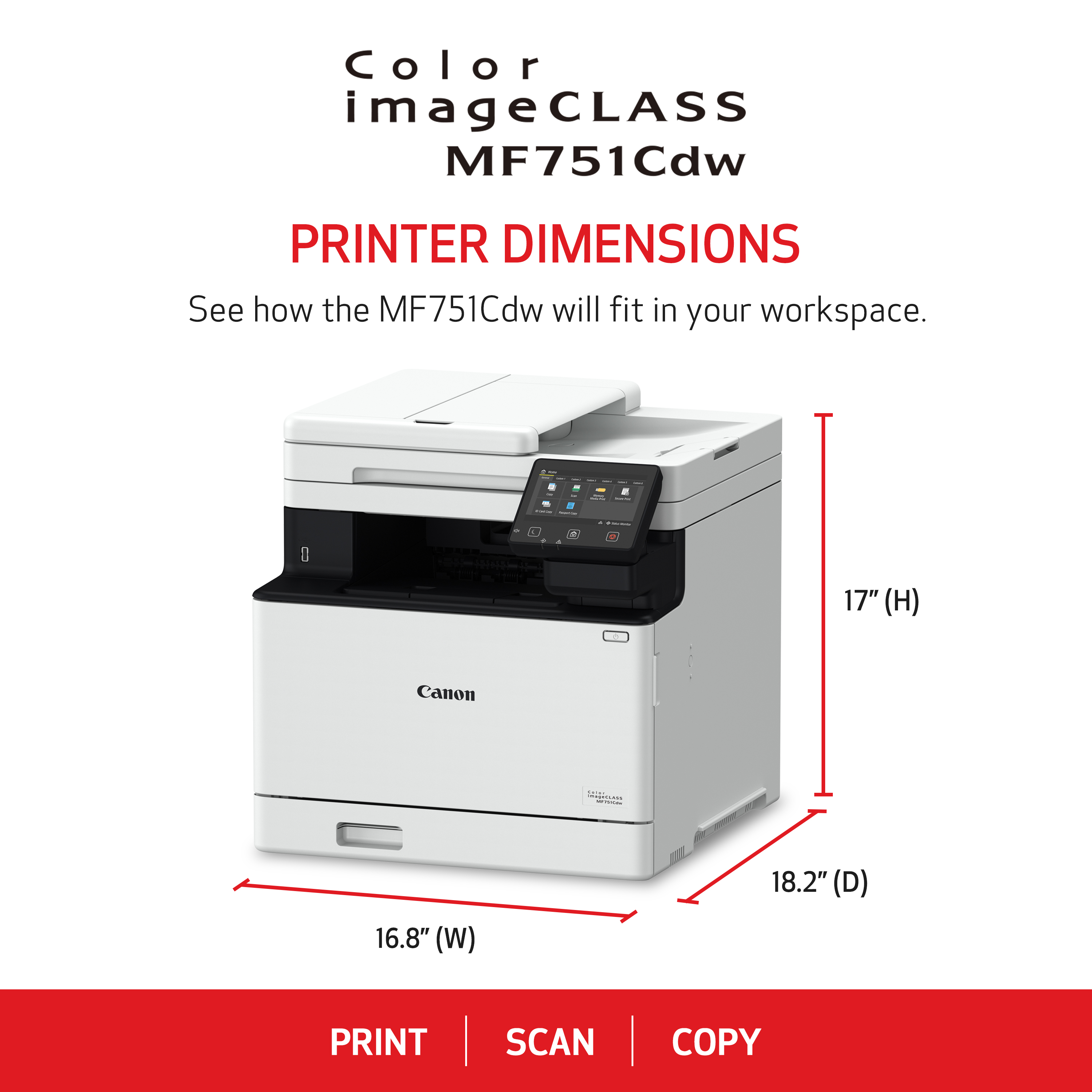 Canon Color imageCLASS MF751Cdw - multifunction printer - color