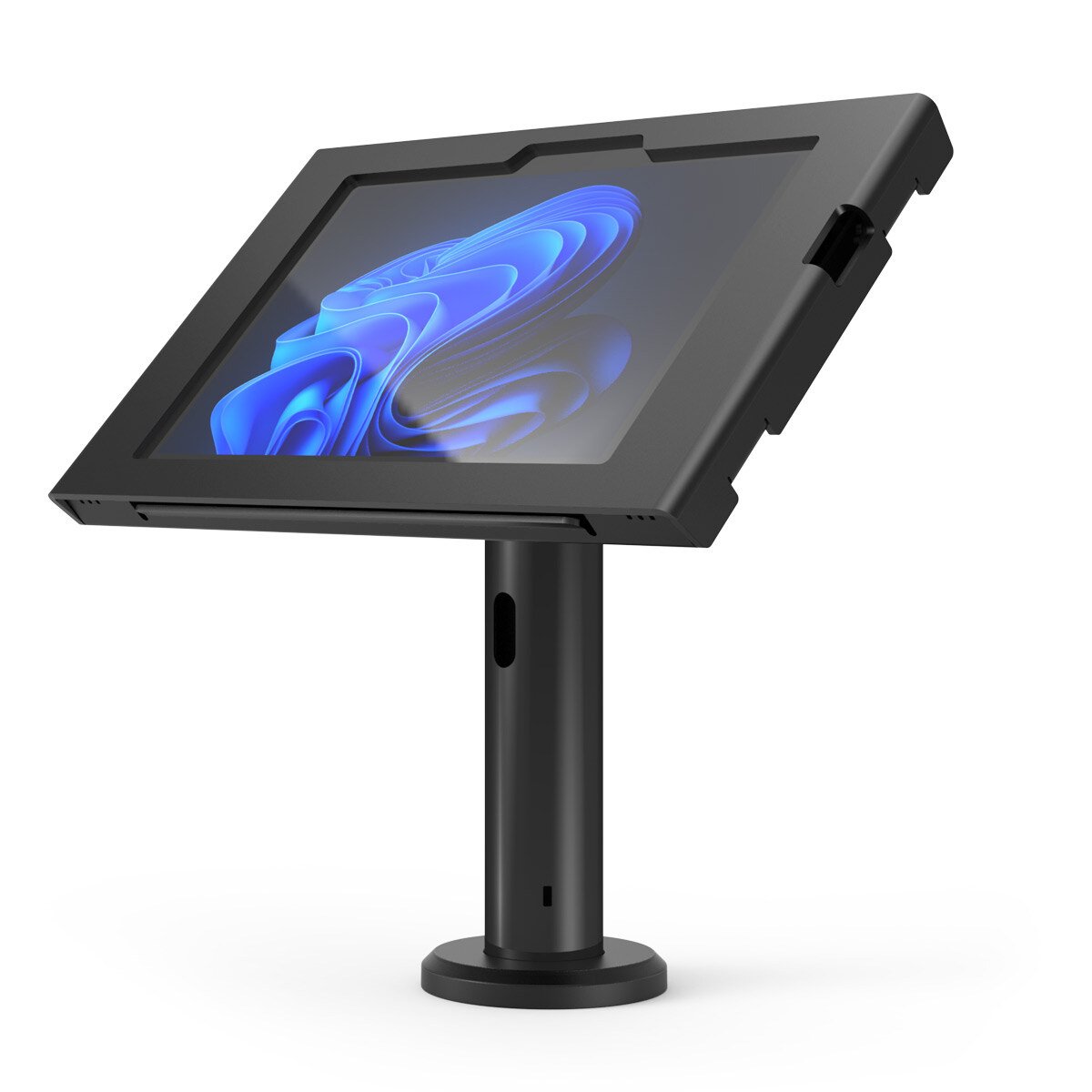 Compulocks Surface GO 1-4 Gen Apex Enclosure Rise Stand 8" Black stand - exposed front/back ...