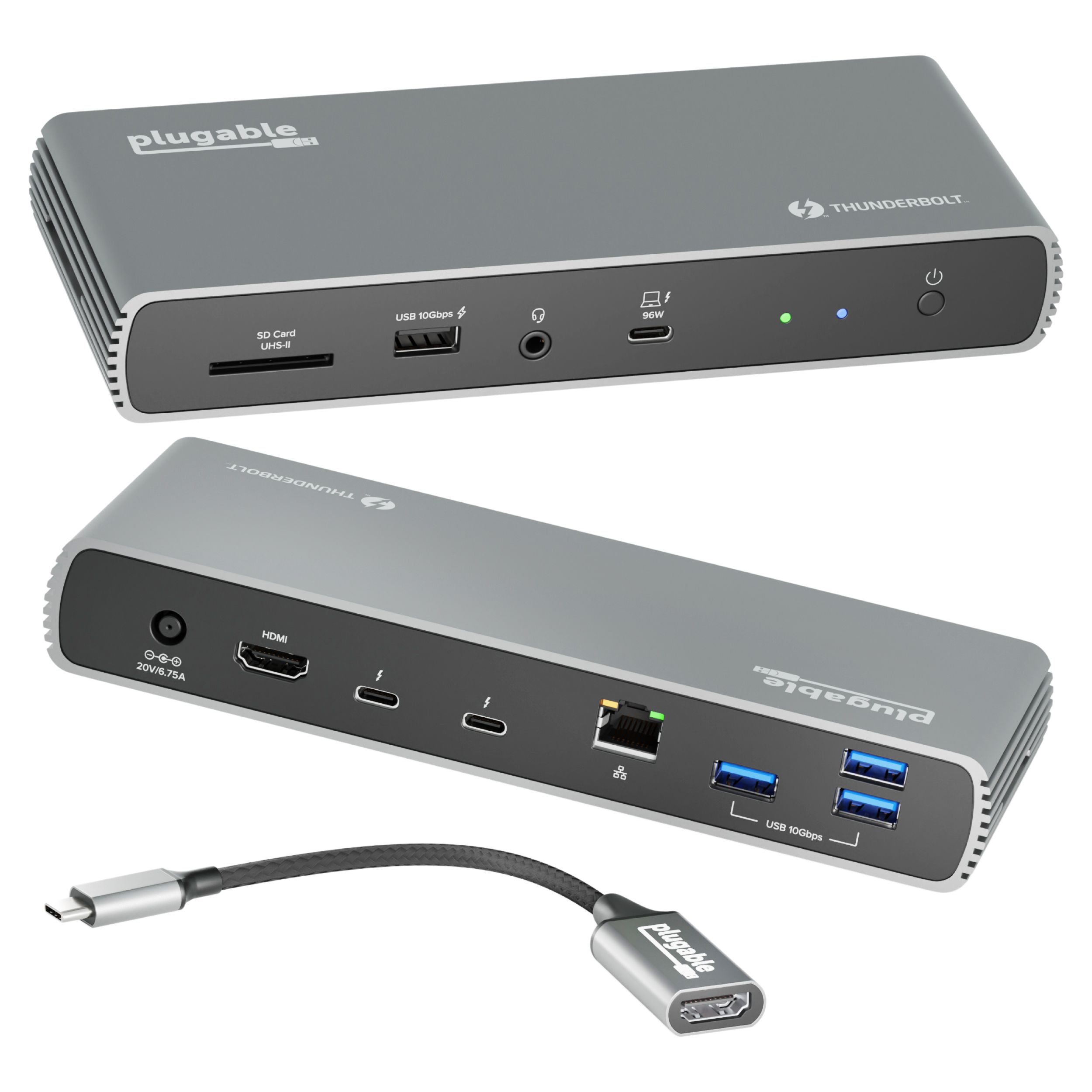 Plugable 12-in-1 USB C Docking Station with Triple 4K Displays