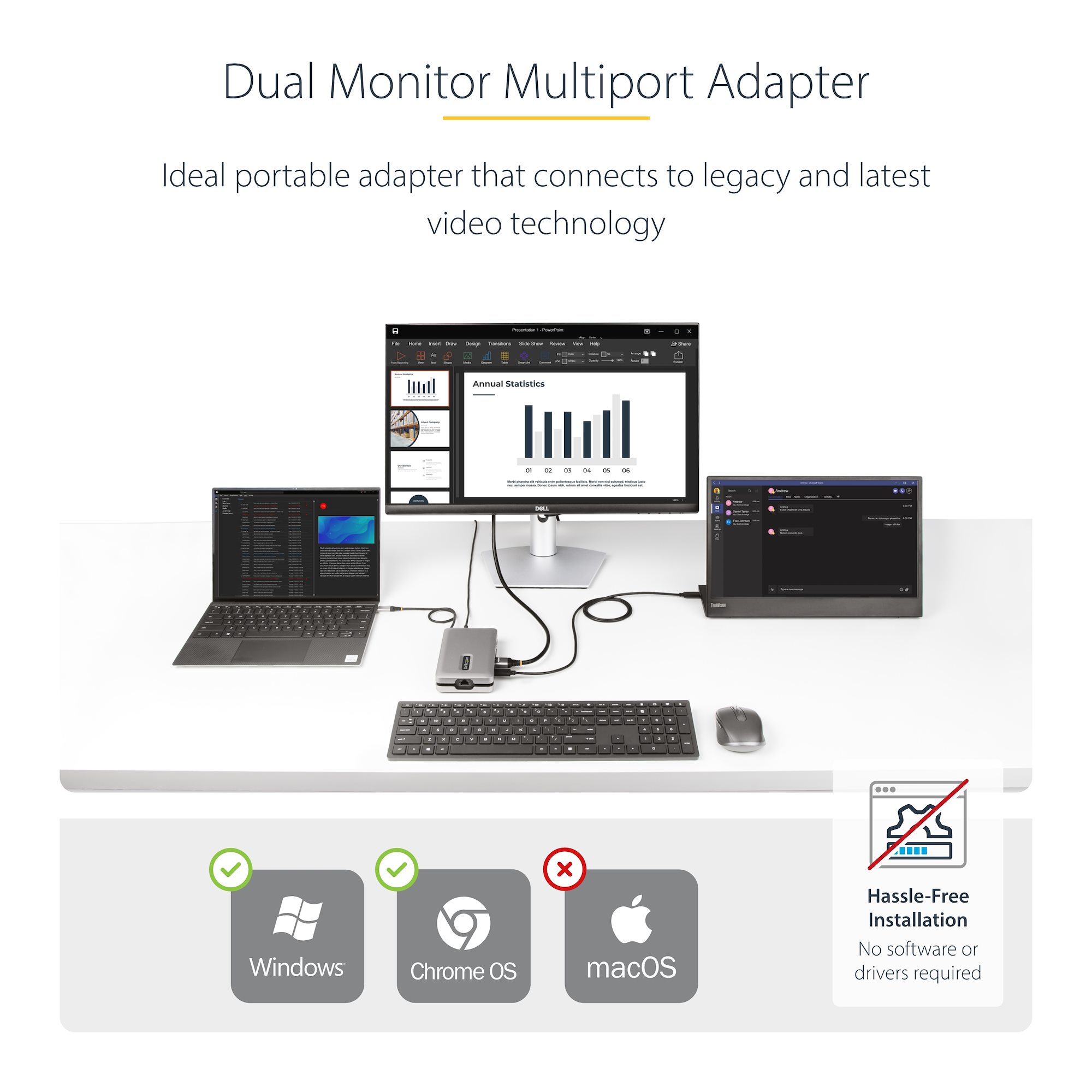 StarTech.com USB-C Multiport Adapter with USB-C DP Alt Mode Video ...
