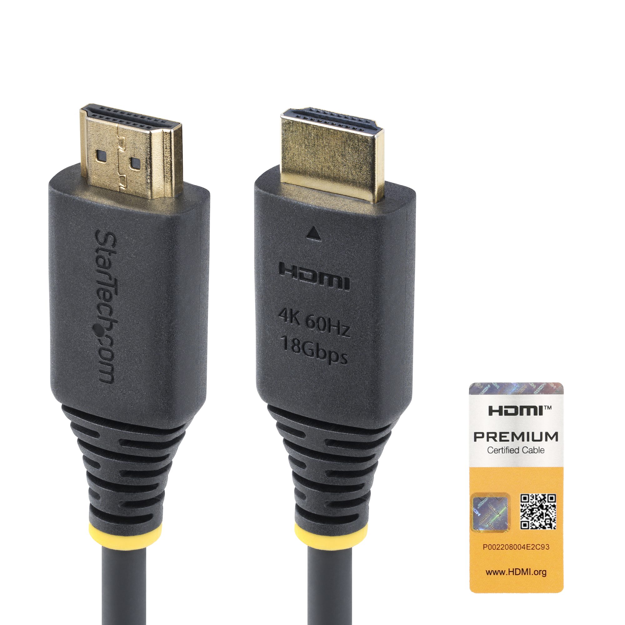 StarTech.com 6ft (1.8m) Premium Certified High Speed HDMI Cable - 4K ...
