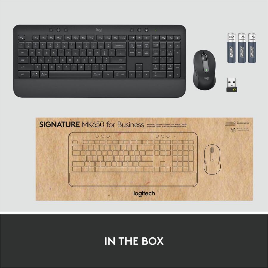 Logitech Signature MK650 Combo for Business, Wireless Mouse and ...