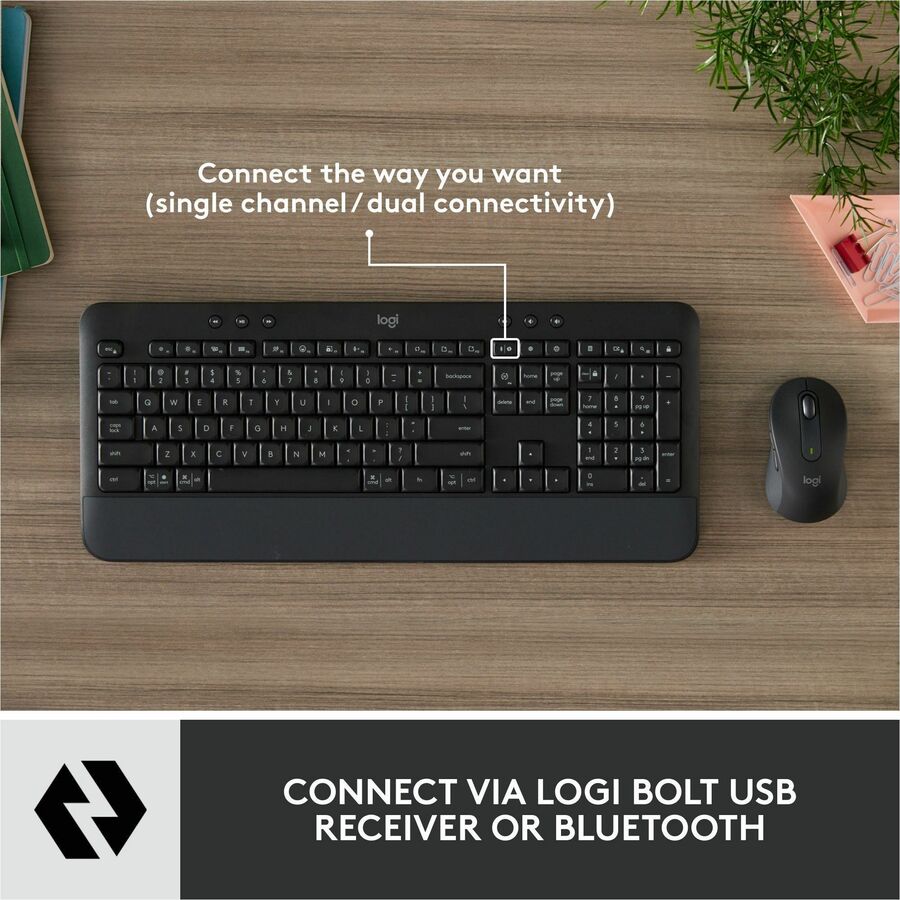 Logitech Signature MK650 Combo for Business, Wireless Mouse and Keyboard, Logi Bolt, Bluetooth ...