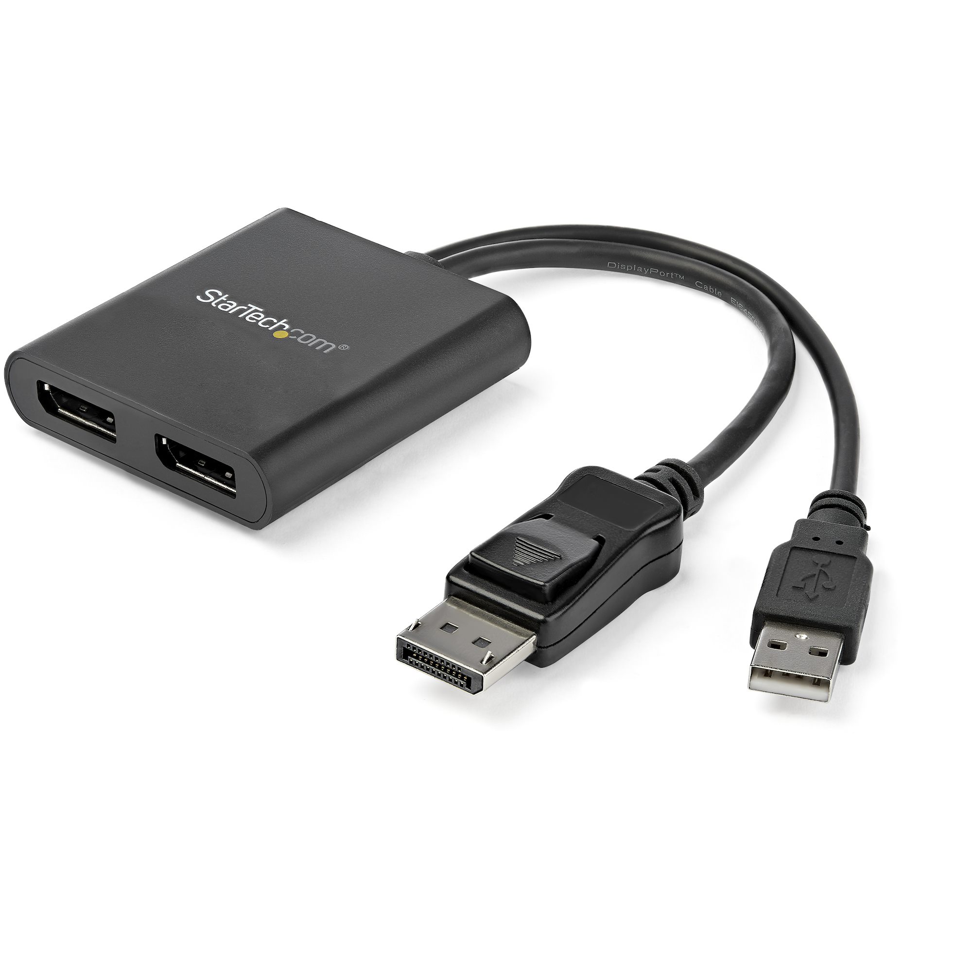 StarTech.com Dual-Monitor DisplayPort 1.2 Splitter Adapter, DP to Dual ...